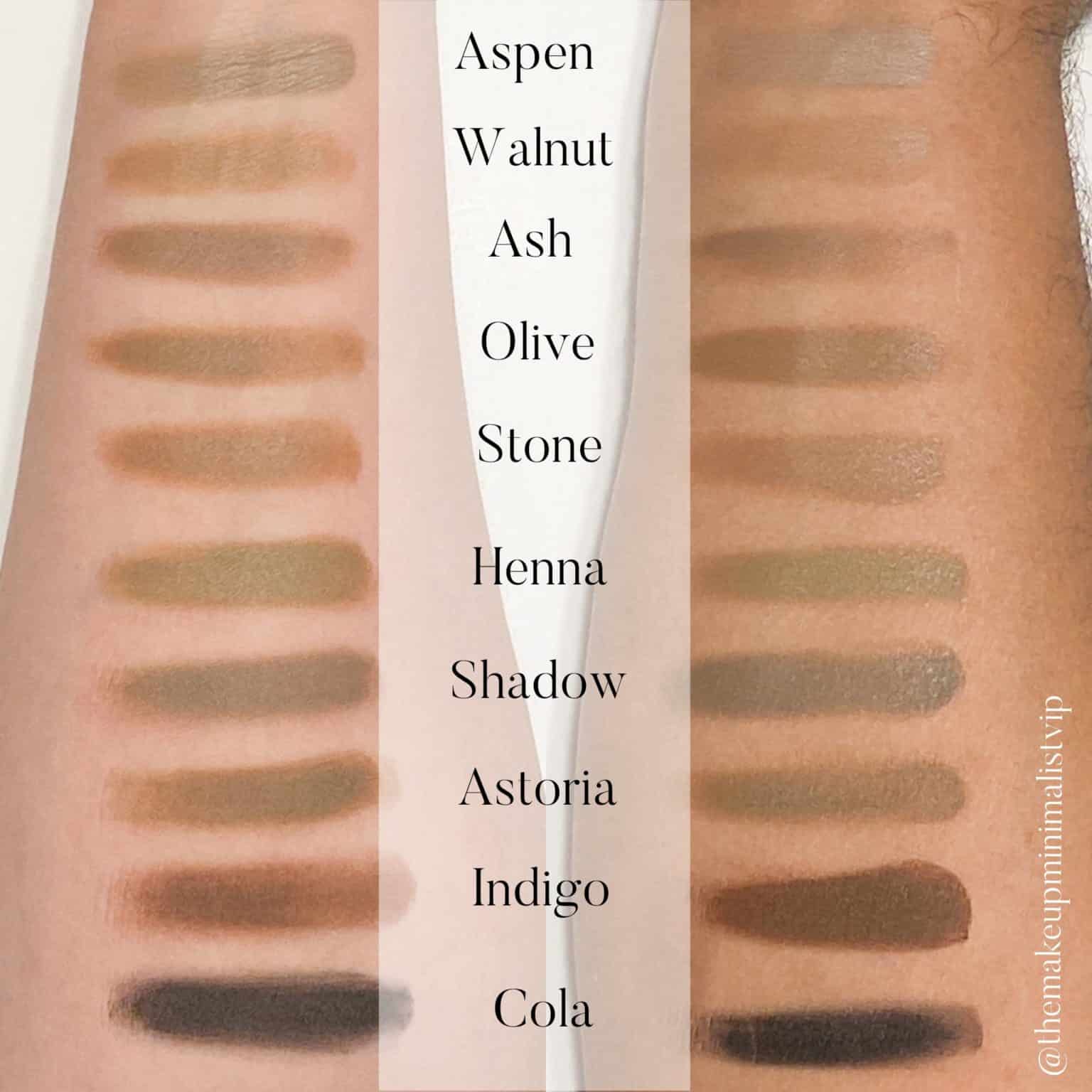 Seint Color Swatches - Brains and Beauty School